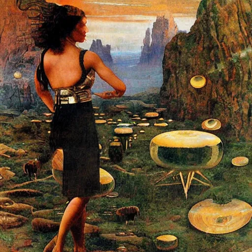 a woman playing a colossal moog modular synthesizer in | Stable ...