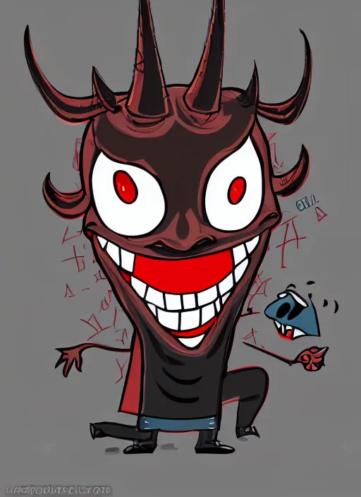a grinning devil dressed as an accountant, hellish, | Stable Diffusion ...