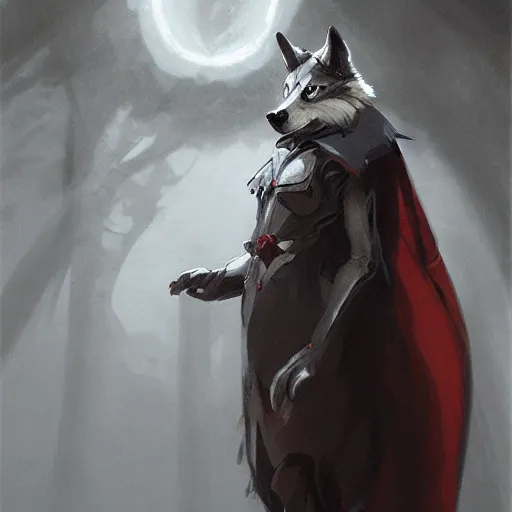 an anthropomorphic wolf, artstation hq, stylized, | Stable Diffusion ...