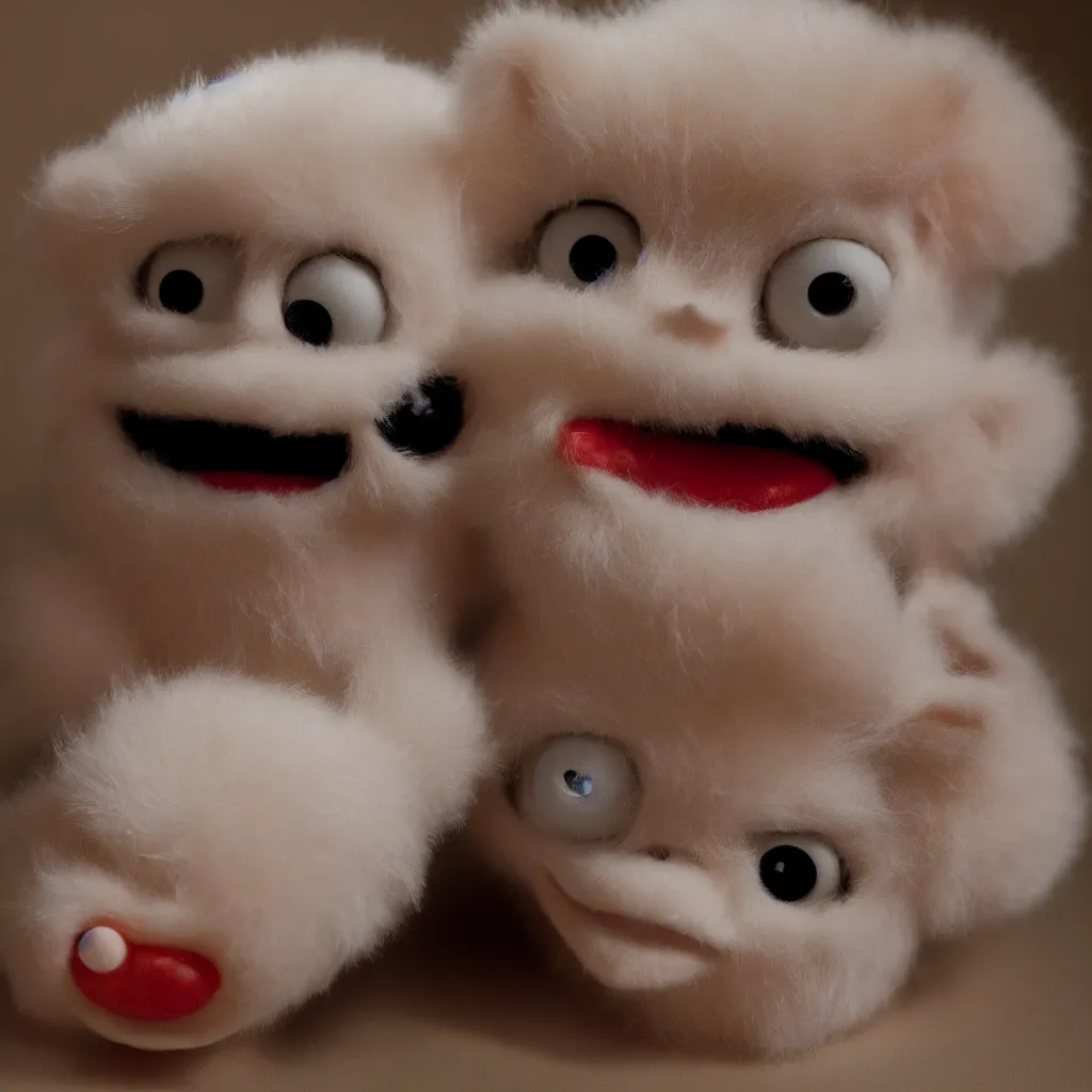 a cute but uncanny furby toy, photographed by david | Stable Diffusion ...