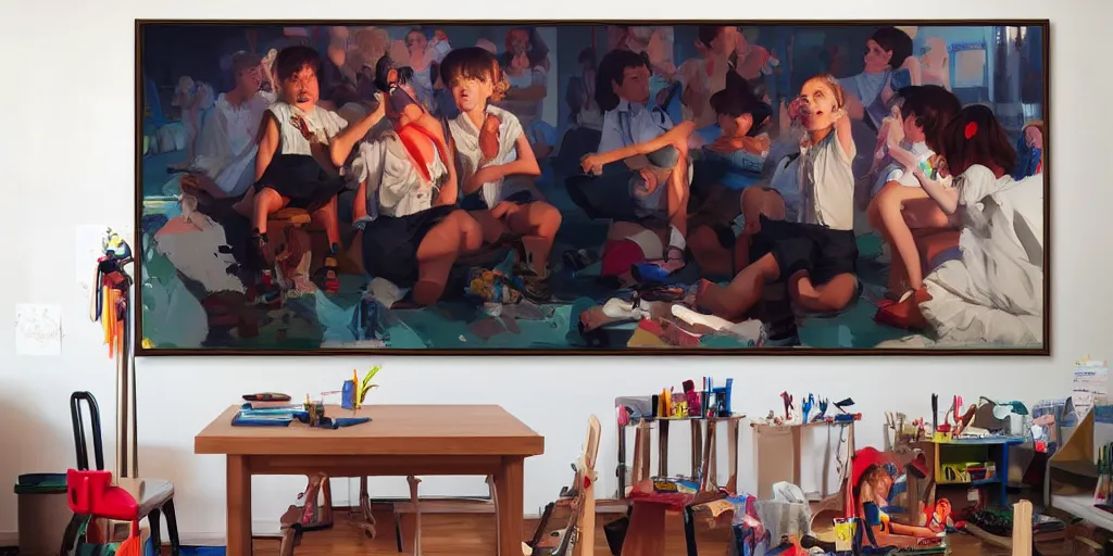 crazy dumbest kids in kindergarten among big | Stable Diffusion | OpenArt