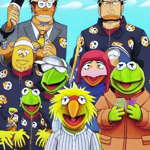 The muppets facing off in an episode of naruto, shonen | Stable ...