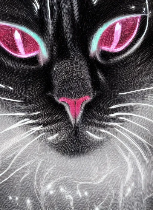 portrait of cat lowlight neon lights, | Stable Diffusion | OpenArt