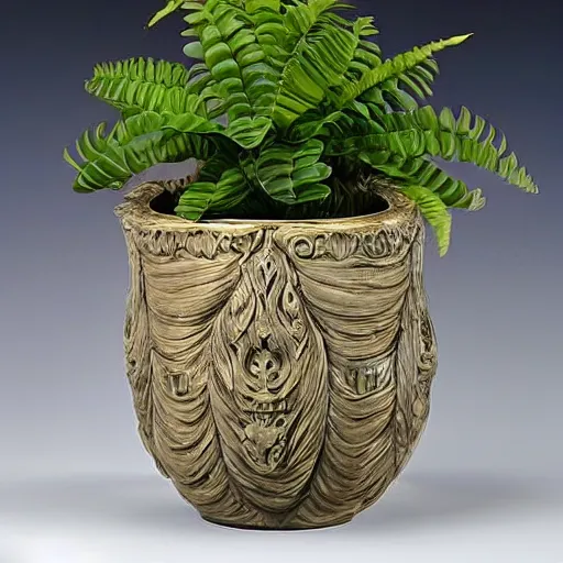 an architectural, unique pot made for houseplants, | Stable Diffusion ...
