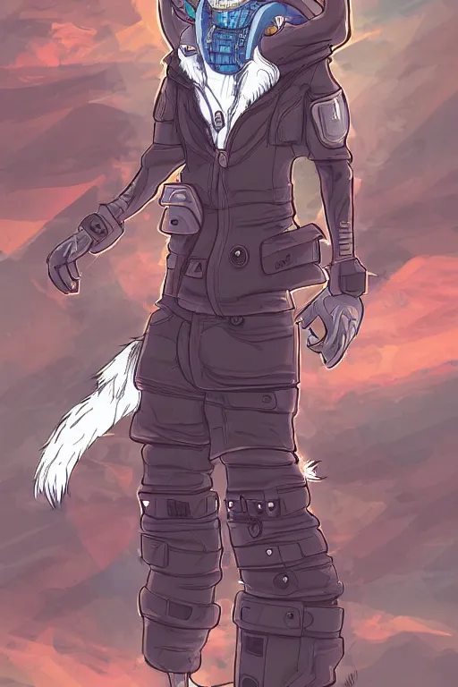 a detailed illustration of an anthropomorphic fox | Stable Diffusion ...