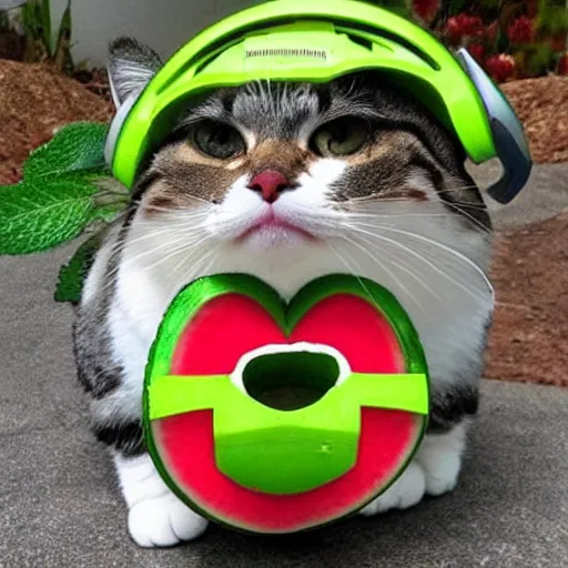 cat wearing a helmet, helmet watermelon, helmet that | Stable Diffusion ...