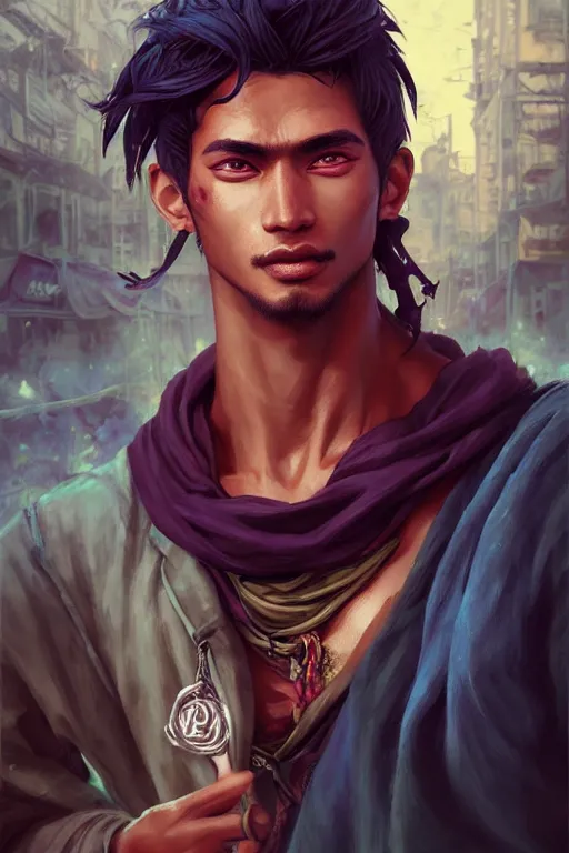 a cool and muscular male refugee of legends character, | Stable ...