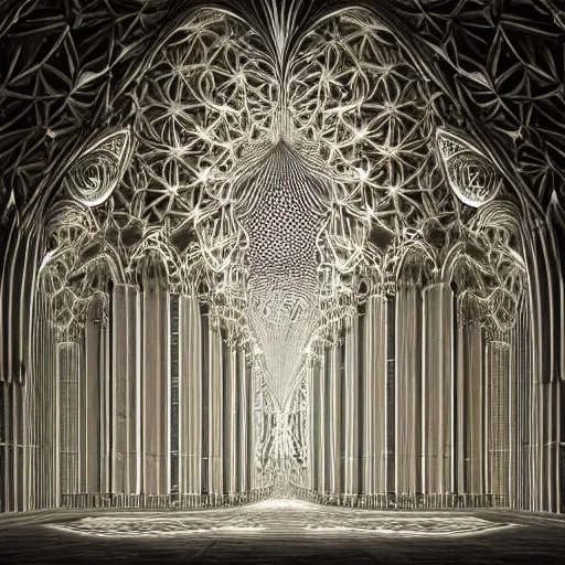 a beautiful 3 d render of a massive sprawling fractal | Stable ...