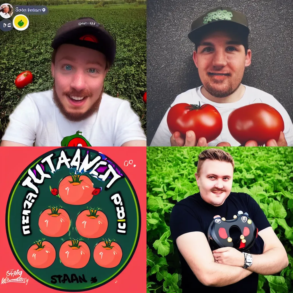 social media profile picture for a streamer and | Stable Diffusion ...