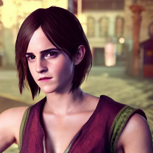 emma watson in tekken 7, ray tracing, ultra graphics, | Stable Diffusion
