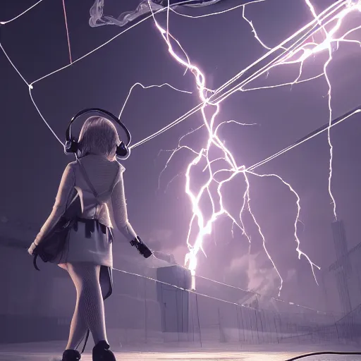 rpg character concept art, modular synth musician | Stable Diffusion