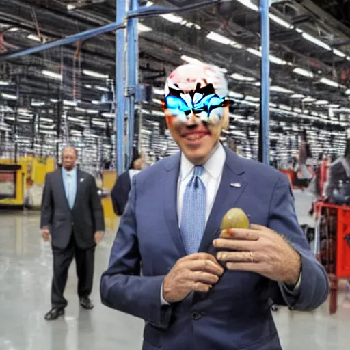 joe biden in a factory, award winning crystal ball | Stable Diffusion ...