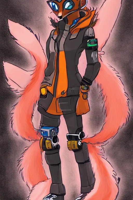 a detailed illustration of an anthropomorphic fox | Stable Diffusion ...