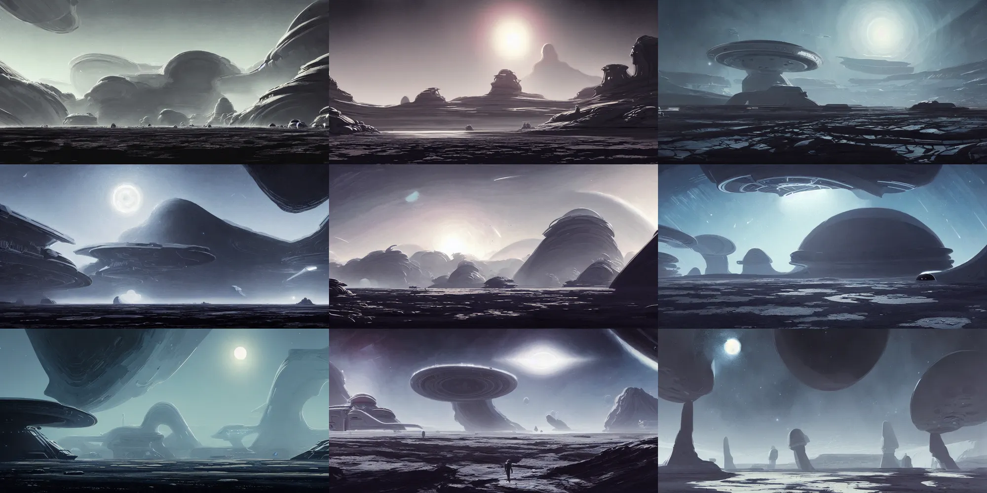 a painting by sparth of an ethereal and haunting alien | Stable ...