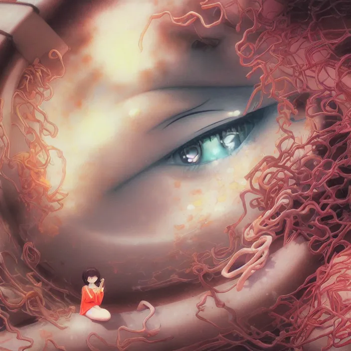 Close up Mamimi Samejima Iwakura Lain, LSD Dream | Stable Diffusion ...