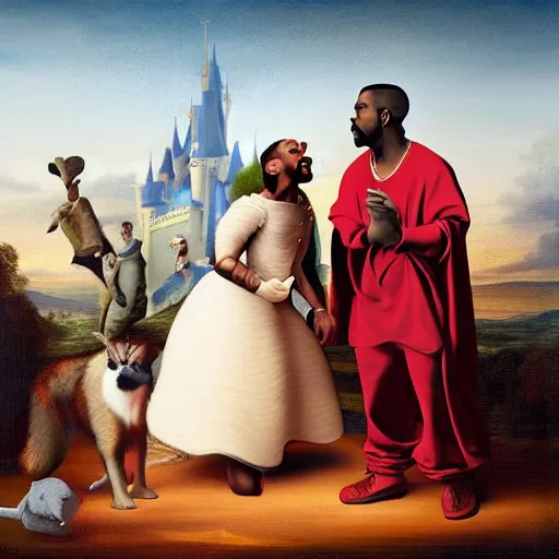 kanye west as walt disney, renaissance painting | Stable Diffusion ...