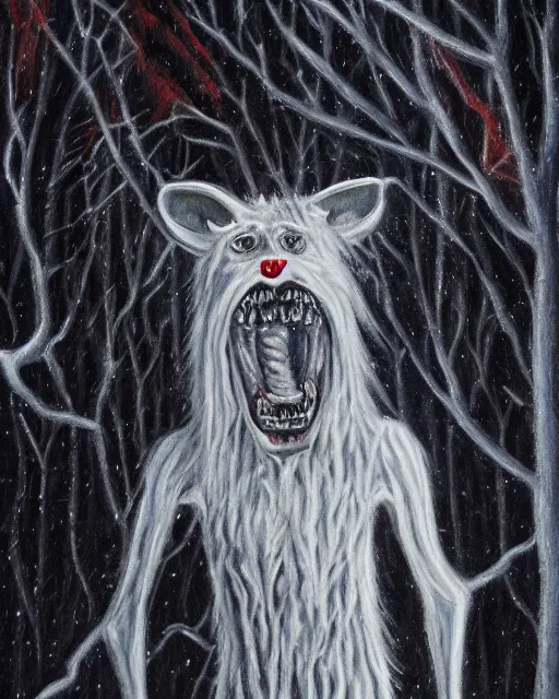 Horrifying detailed painting of a pale, emaciated, and | Stable ...