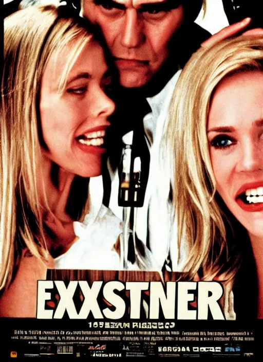 an ExistenZ (1999) movie poster composed entirely of | Stable Diffusion
