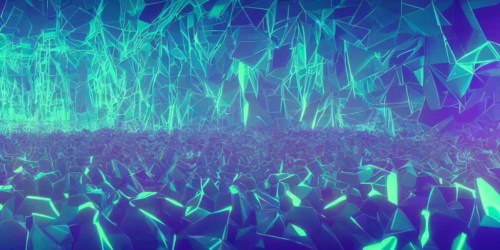 beautiful 3 d concert visuals, strange loop studios, | Stable Diffusion ...