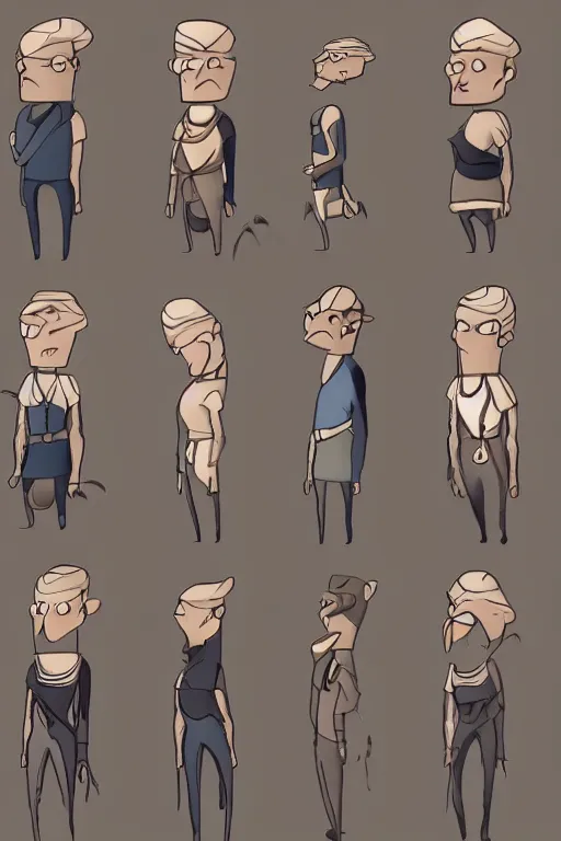 Stylised Simplified Exaggerated Character Design Stable Diffusion