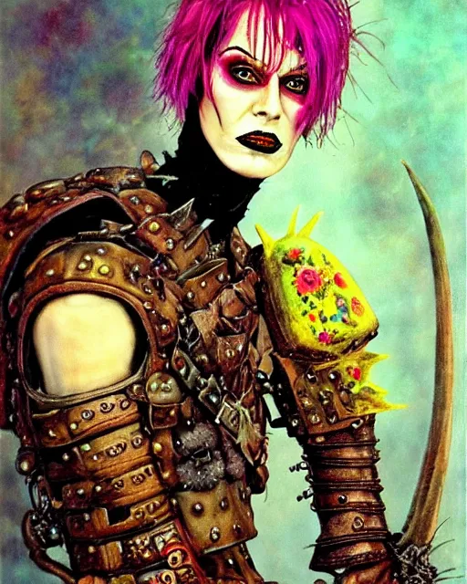 portrait of a skinny punk goth roald dahl wearing | Stable Diffusion ...