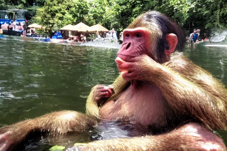 monke bathing in beer | Stable Diffusion | OpenArt