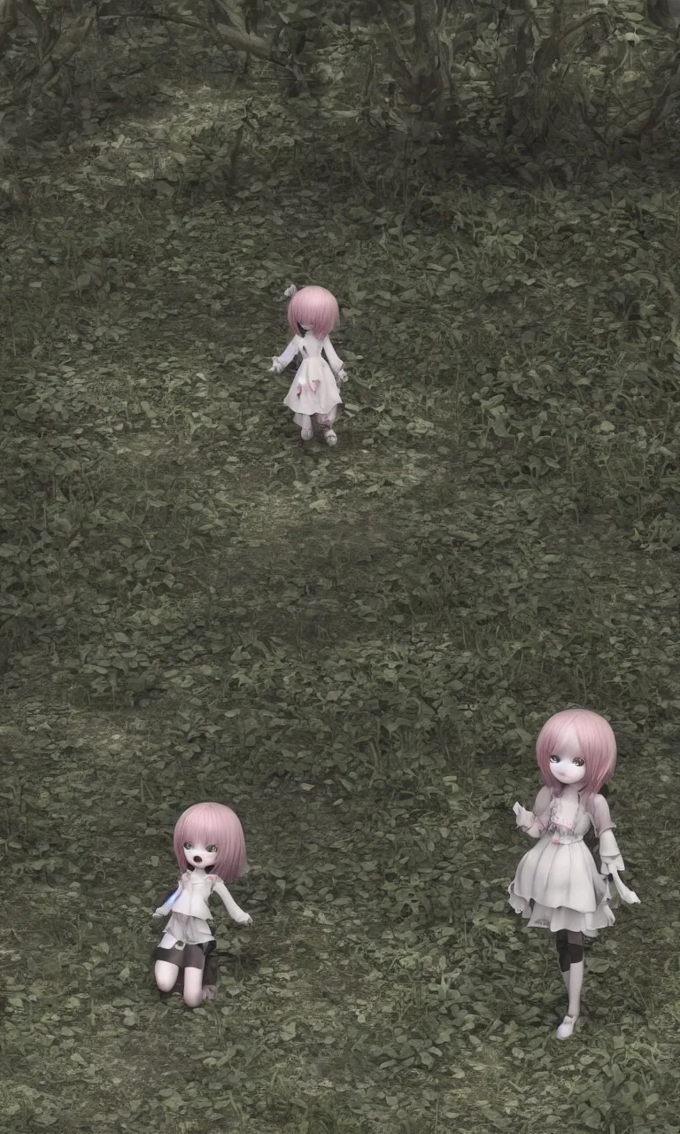 cute fumo plush girl enigmatic gothic maiden on an | Stable Diffusion ...