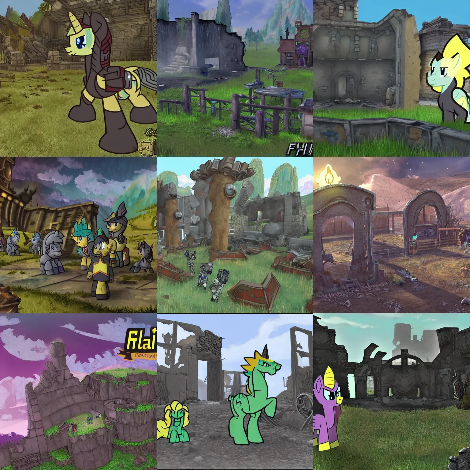 Fallout Equestria Raiders - Ponyville Ruins | Stable Diffusion | OpenArt