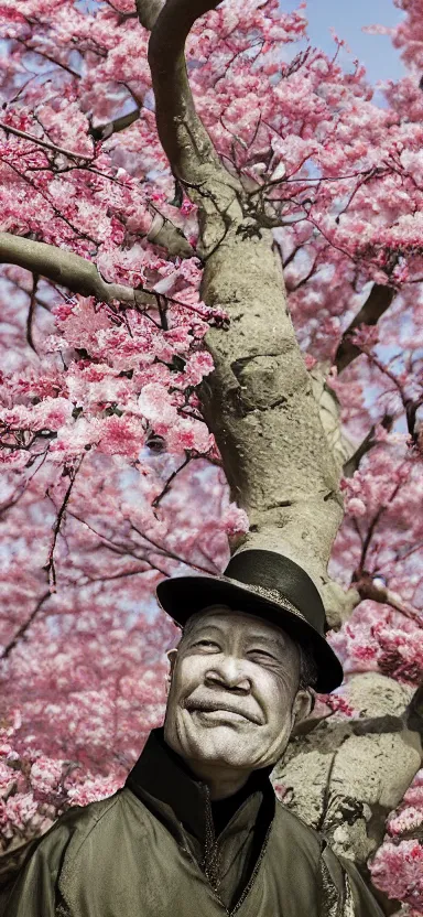 a portrait photo of popeye at a sakura tree, side | Stable Diffusion ...