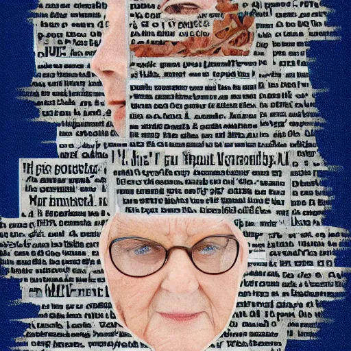 a text collage portrait | Stable Diffusion | OpenArt