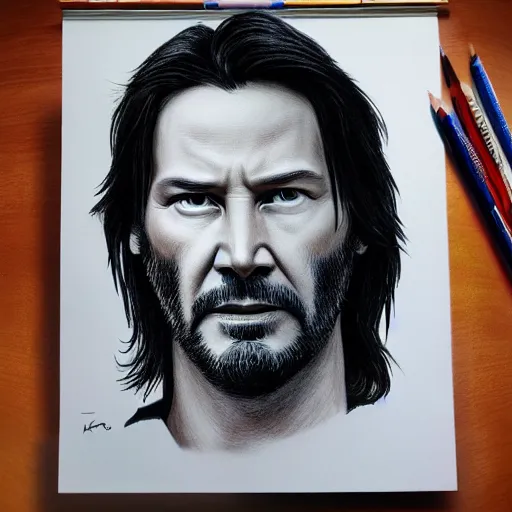 Keanu Reeves As wolverine Pencil drawing 4K quality | Stable Diffusion ...