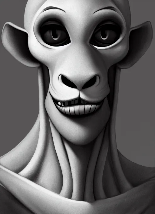a portrait of humanization of melman from madagascar, | Stable ...