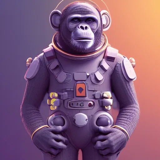 chimpanzee that was left in space, wearing space suit. | Stable Diffusion | OpenArt