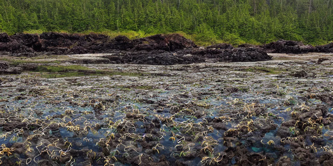 Brackish tidepools in rural Alaska, various sea | Stable Diffusion ...