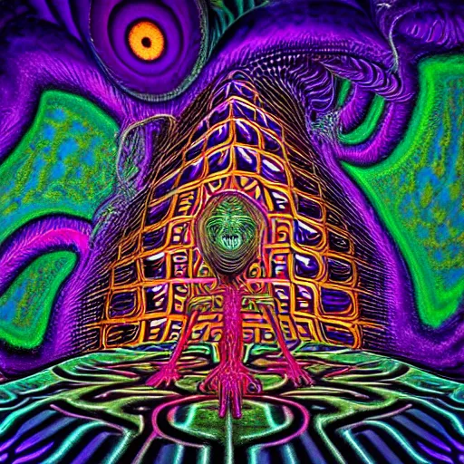 Psychedelic DMT experience with inter-dimensional | Stable Diffusion ...