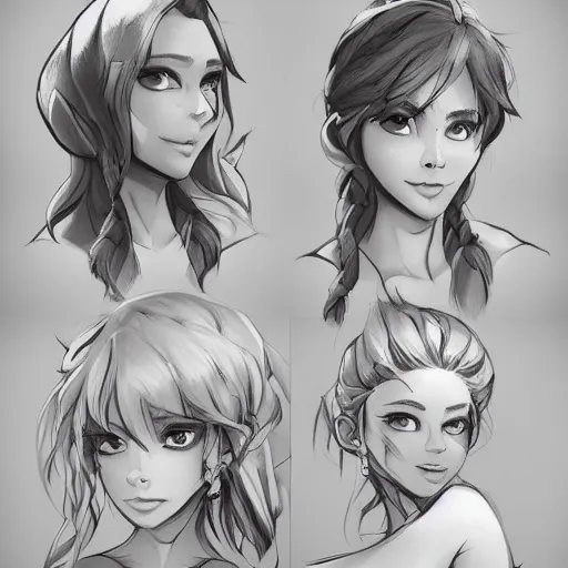 detailed beautiful character art on amino, high | Stable Diffusion ...