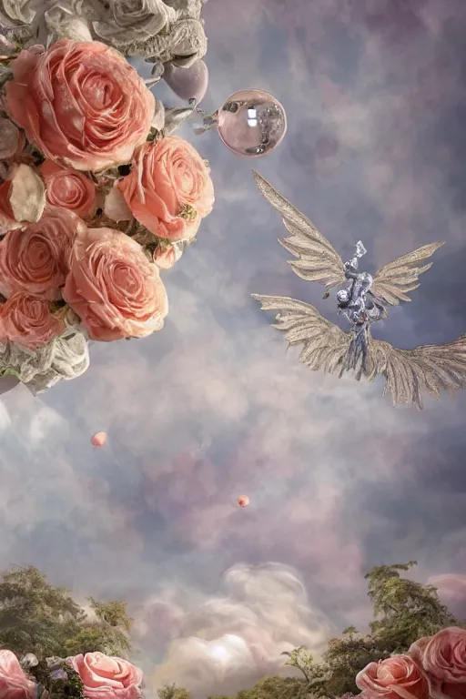 milky crystal quartz eyeballs with wings. rococo style | Stable ...