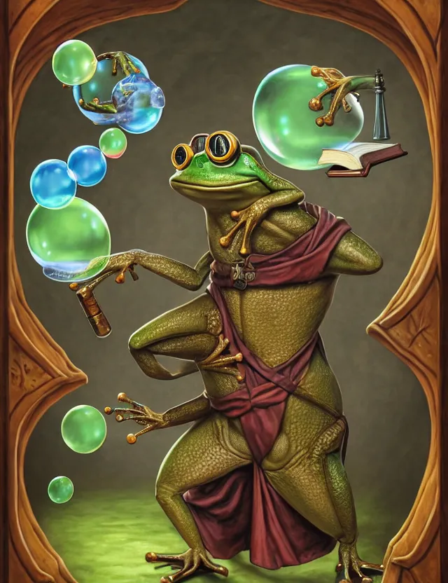 anthropomorphic bipedal frog that is dressed as a | Stable Diffusion ...