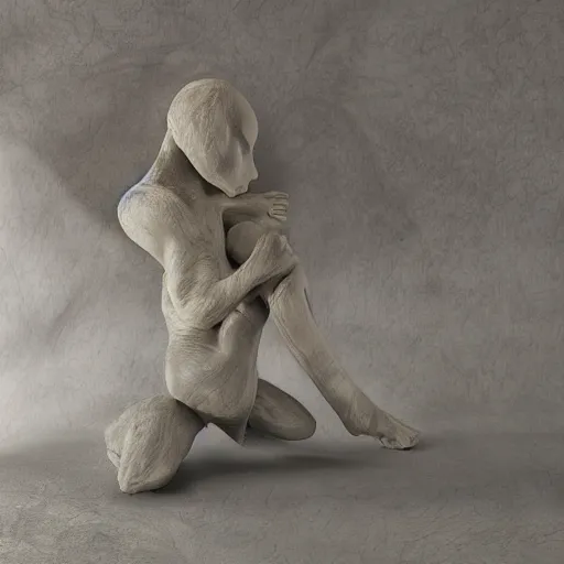 disfigured figure, contorted limbs, abstract sculpture | Stable ...