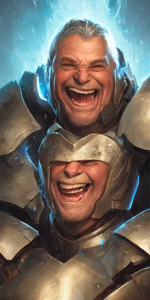 handsome laughing middle aged man face, brown grey | Stable Diffusion | OpenArt