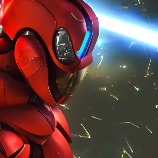 kanye west as samus in metroid, splash art, movie | Stable Diffusion ...