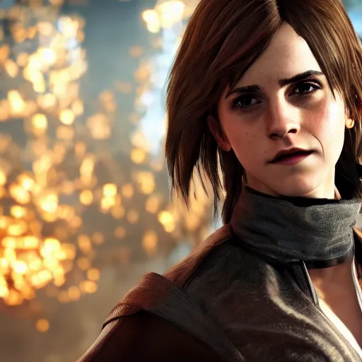 emma watson in tekken 7, ray tracing, ultra graphics, | Stable Diffusion
