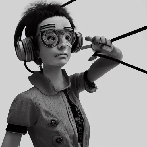 rpg character concept art, modular synth musician | Stable Diffusion