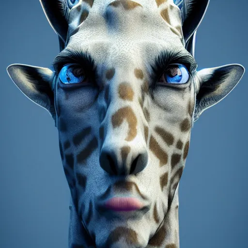 a highly detailed portrait of a humanoid giraffe in a | Stable ...