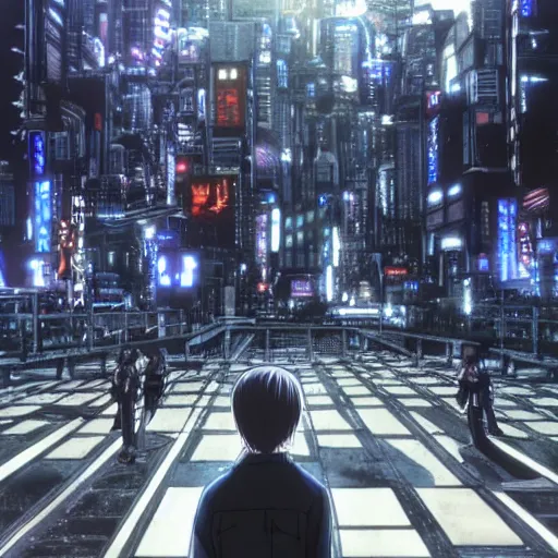 anime landscape of gantz by makoto shinkai | Stable Diffusion