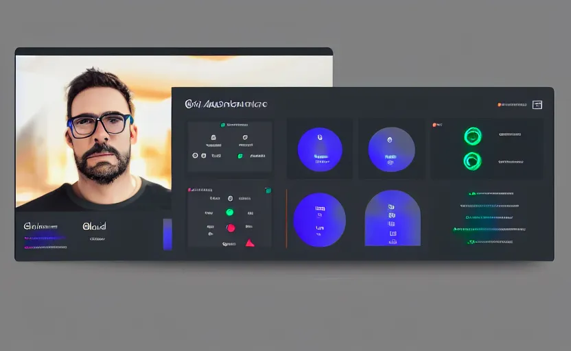 modern gui for dashboard showing biometrics, global | Stable Diffusion ...