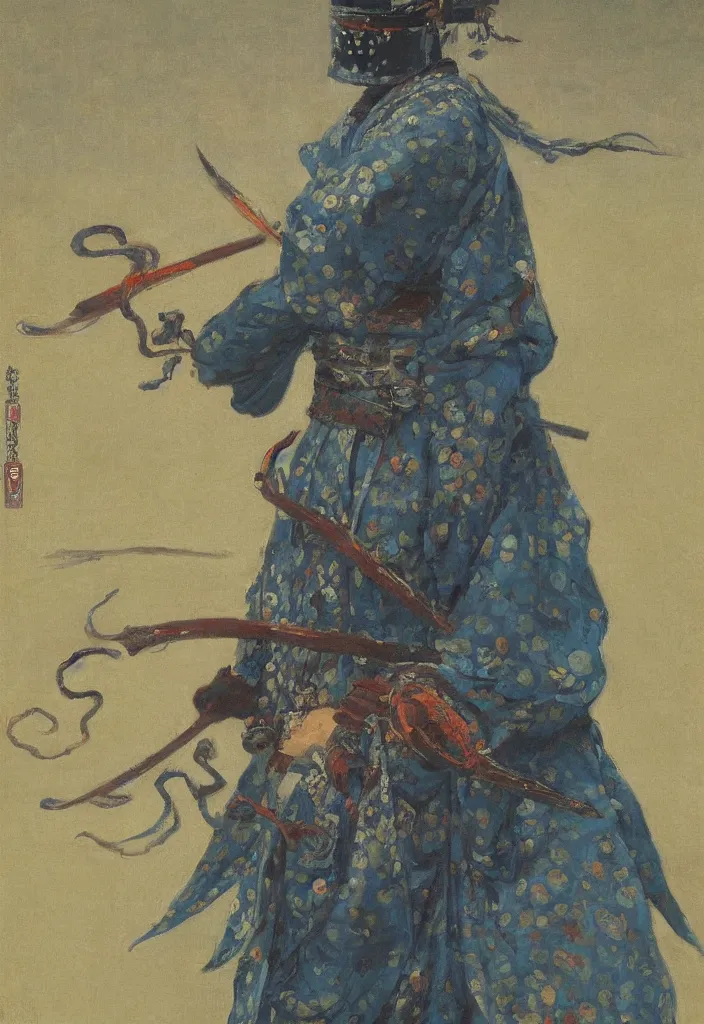 a magical fantastic samurai with a octopus mask by | Stable Diffusion ...