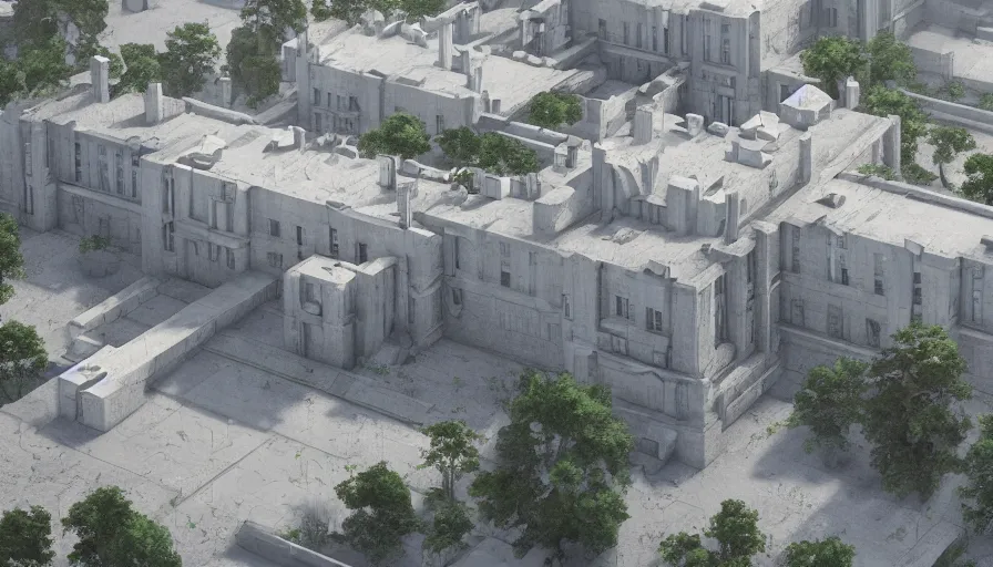 white house turned into german concrete fortress with | Stable ...