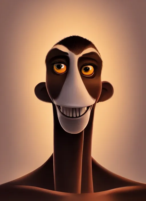 a portrait of humanization of melman from madagascar, | Stable ...
