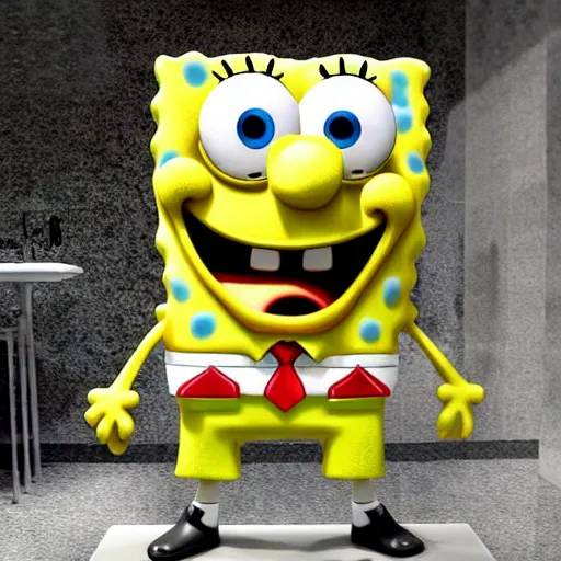 spongebob as a perfect marble statue, hyper realistic, | Stable ...